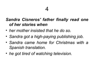 Only Daughter by Sandra Cisneros | PPT