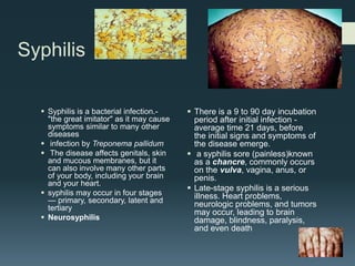 Sexually transmitted diseases -Physiotherapy | PPTX