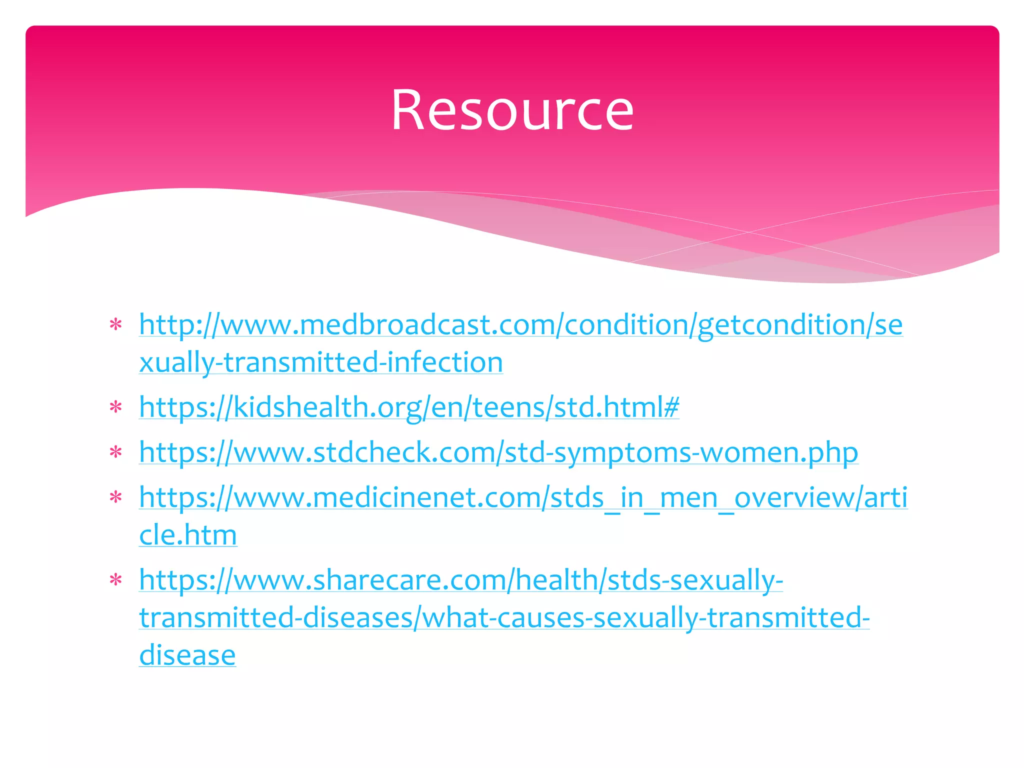 Std Sexually transmitted diseases | PPTX