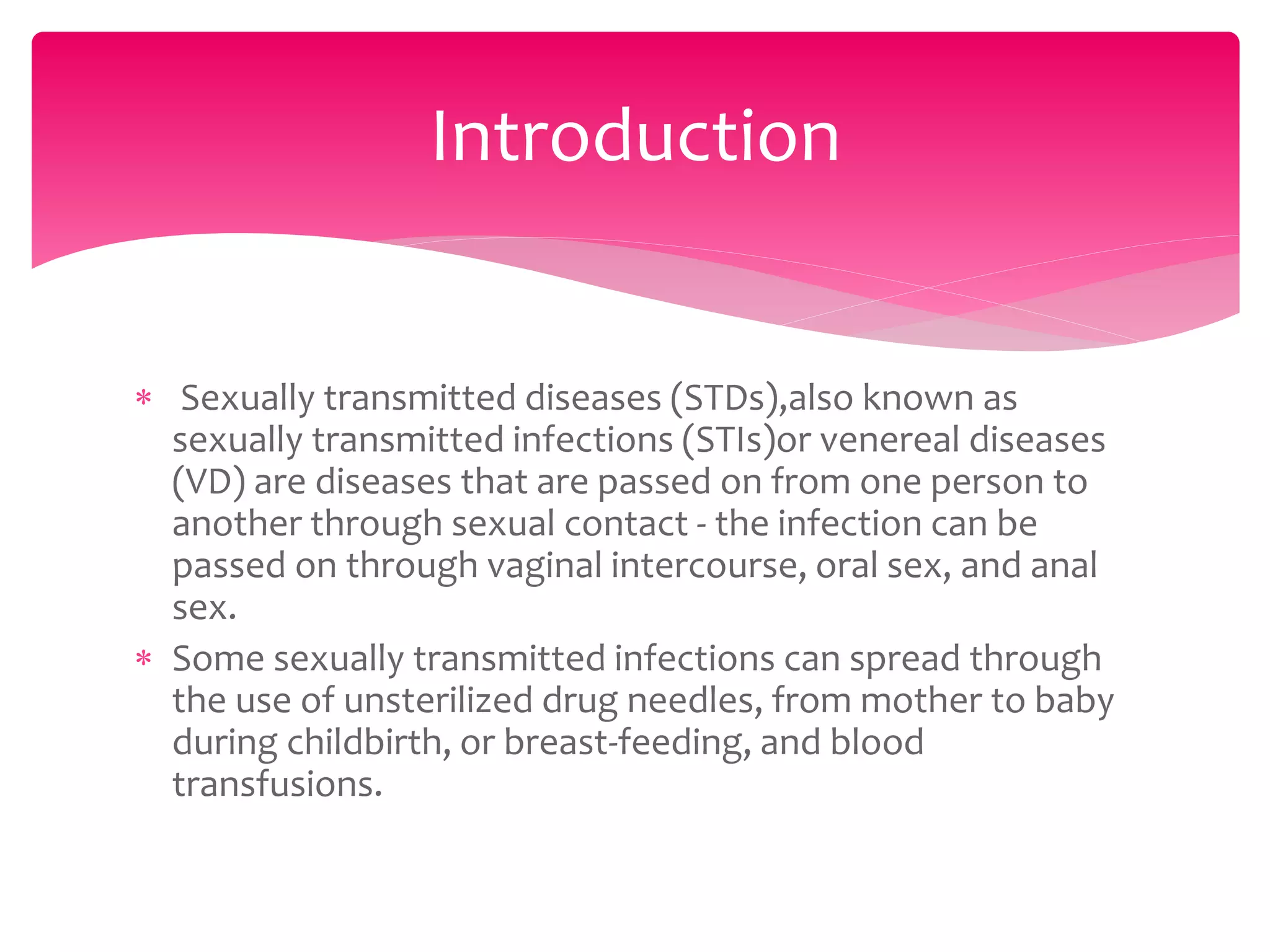 Std Sexually transmitted diseases | PPTX