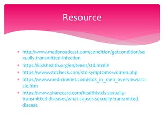 Std Sexually transmitted diseases | PPTX