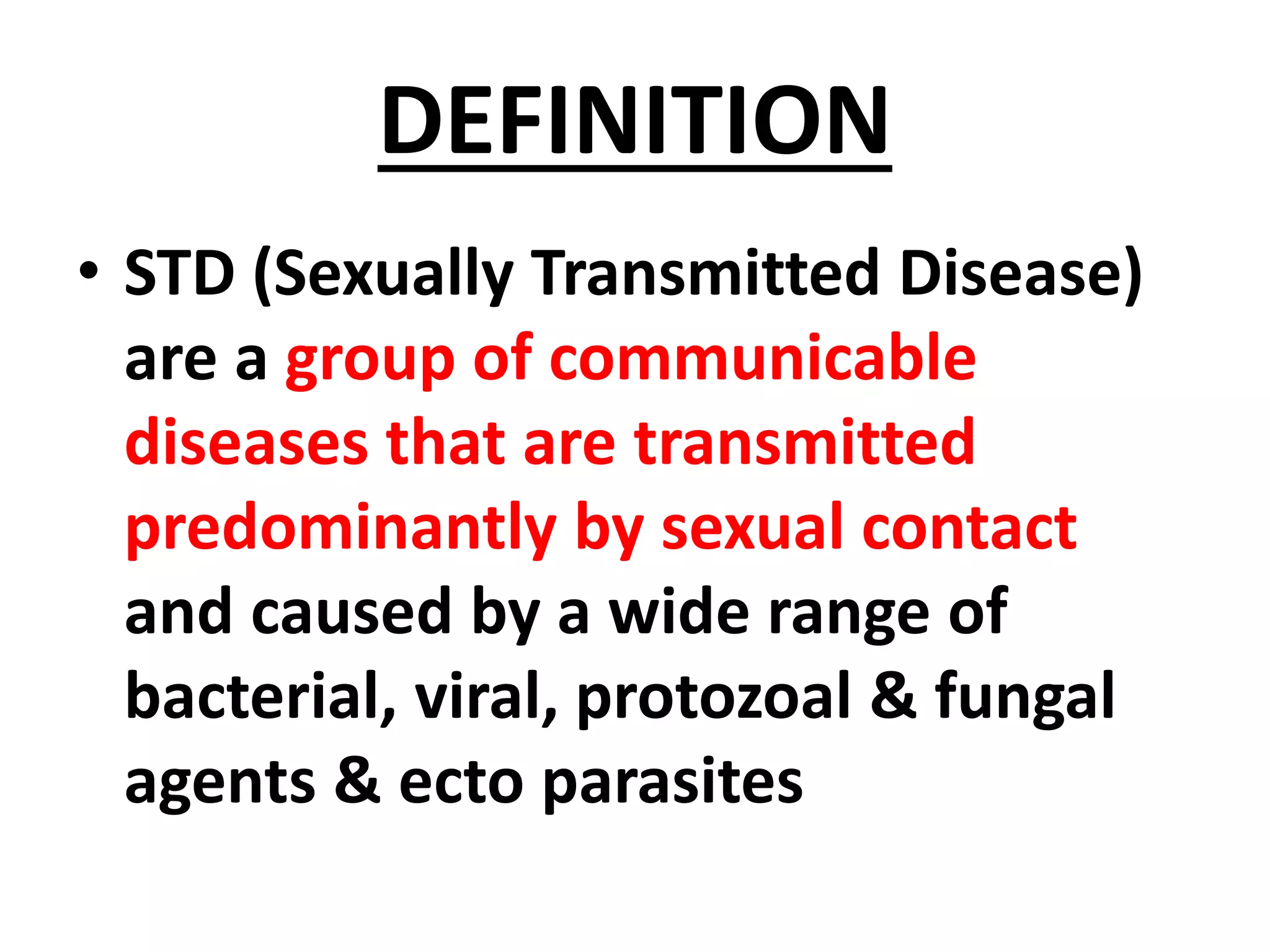 SEXUALLY TRANSMITTED DISEASES | PPTX
