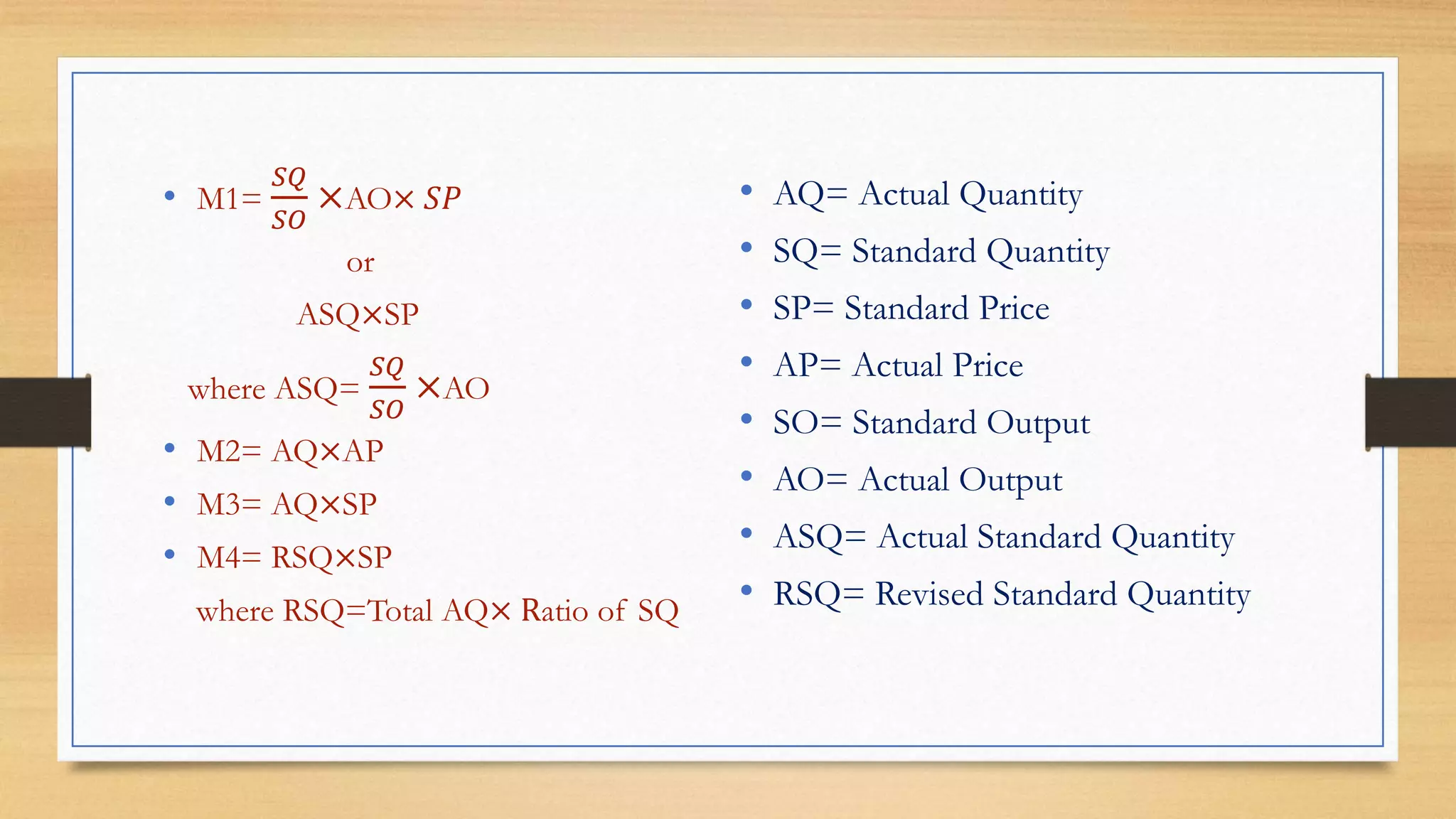 Standard Costing Basics | PPTX