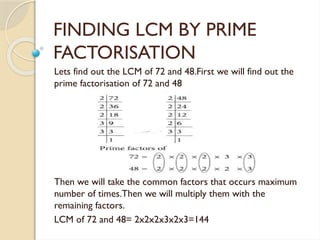 Factors and Multiples for - grade 6 level | PPTX