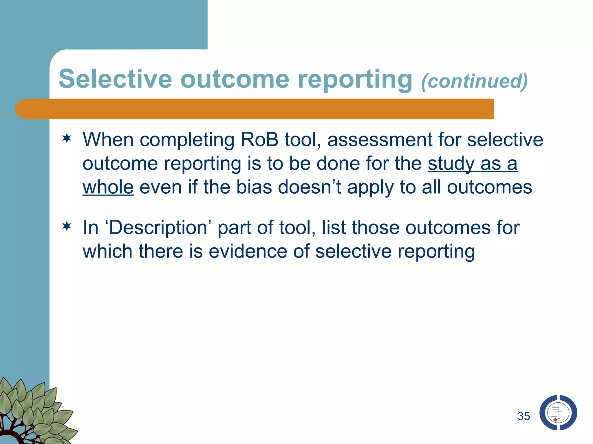 Assessment of Bias | PPT