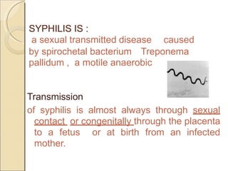 Std syphilis- (1) | PPTX | Infectious Diseases | Diseases and Conditions