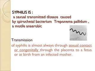 Std syphilis | PPT