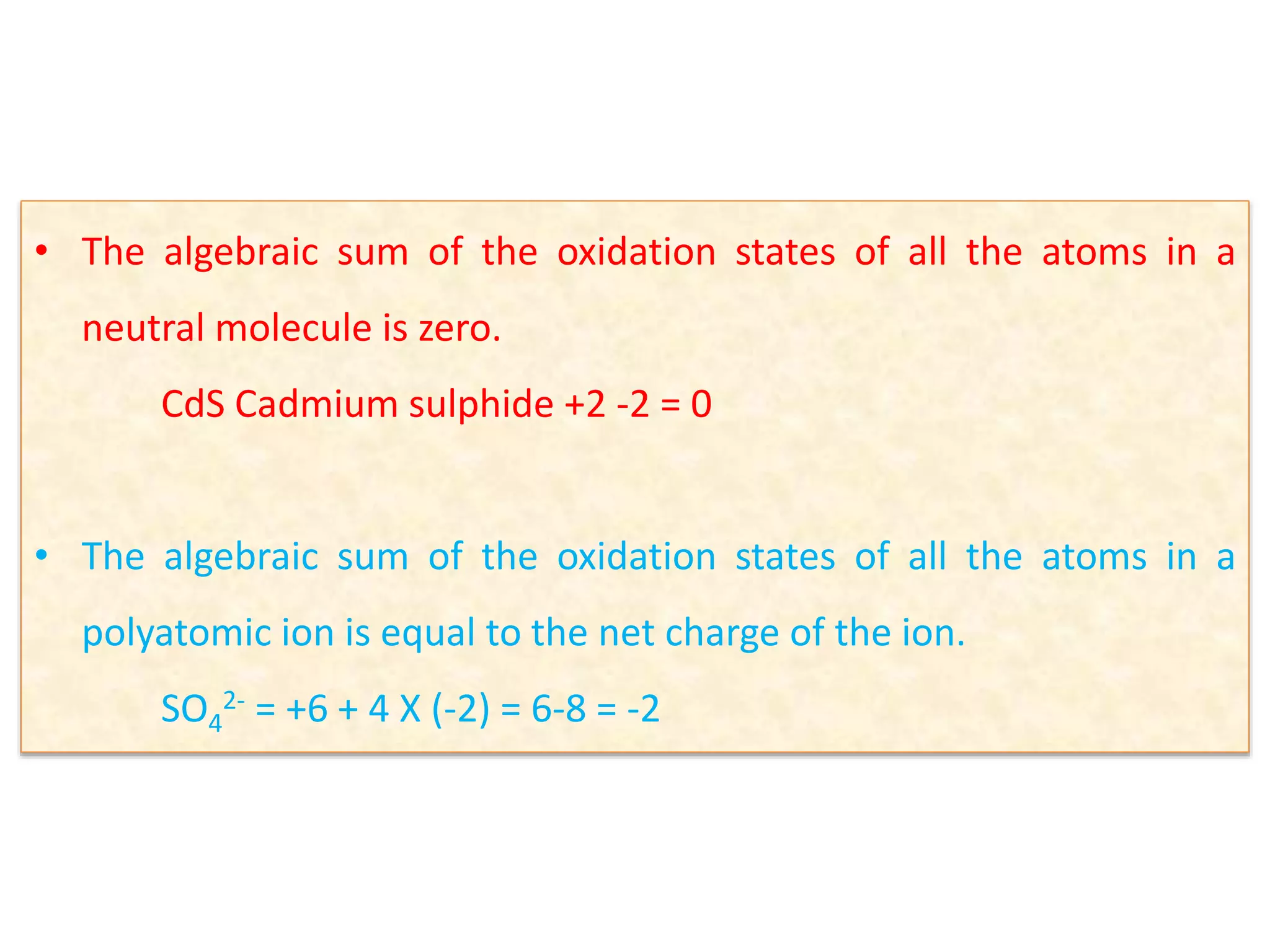 Std XI-Ch-5-Redox-Reactions | PPTX | Chemistry | Science
