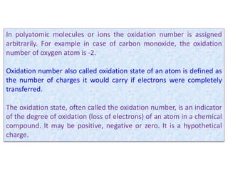 Std XI-Ch-5-Redox-Reactions | PPTX | Chemistry | Science