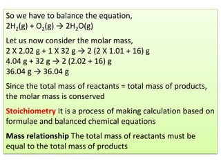 Std XI-Chem-Ch1-Concepts-Chemical-reactions-Stoichiometry | PPT