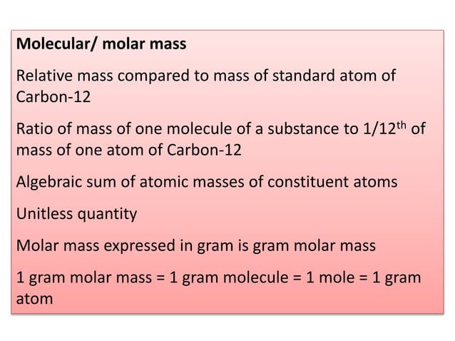 Std XI-Chem-Ch1-Concepts-Isotopes-Atomic-mass-Molecular-mass | PPT