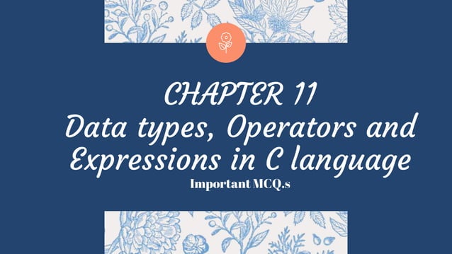 Std 10 chapter 11 data type, expression and operators important MCQs | PPTX