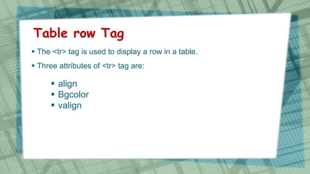 Std 10 Computer Chapter 4 List and Table Handling in HTML (Part 2 Table in HTML) | PPTX
