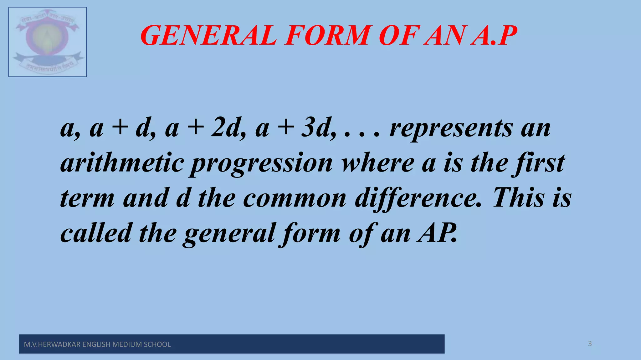 Std 10th Maths Arithemetic Progression.pptx