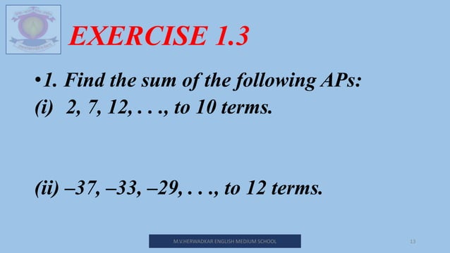 Std 10th Maths Arithemetic Progression.pptx