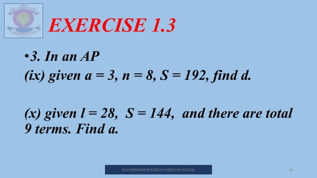 Std 10th Maths Arithemetic Progression.pptx