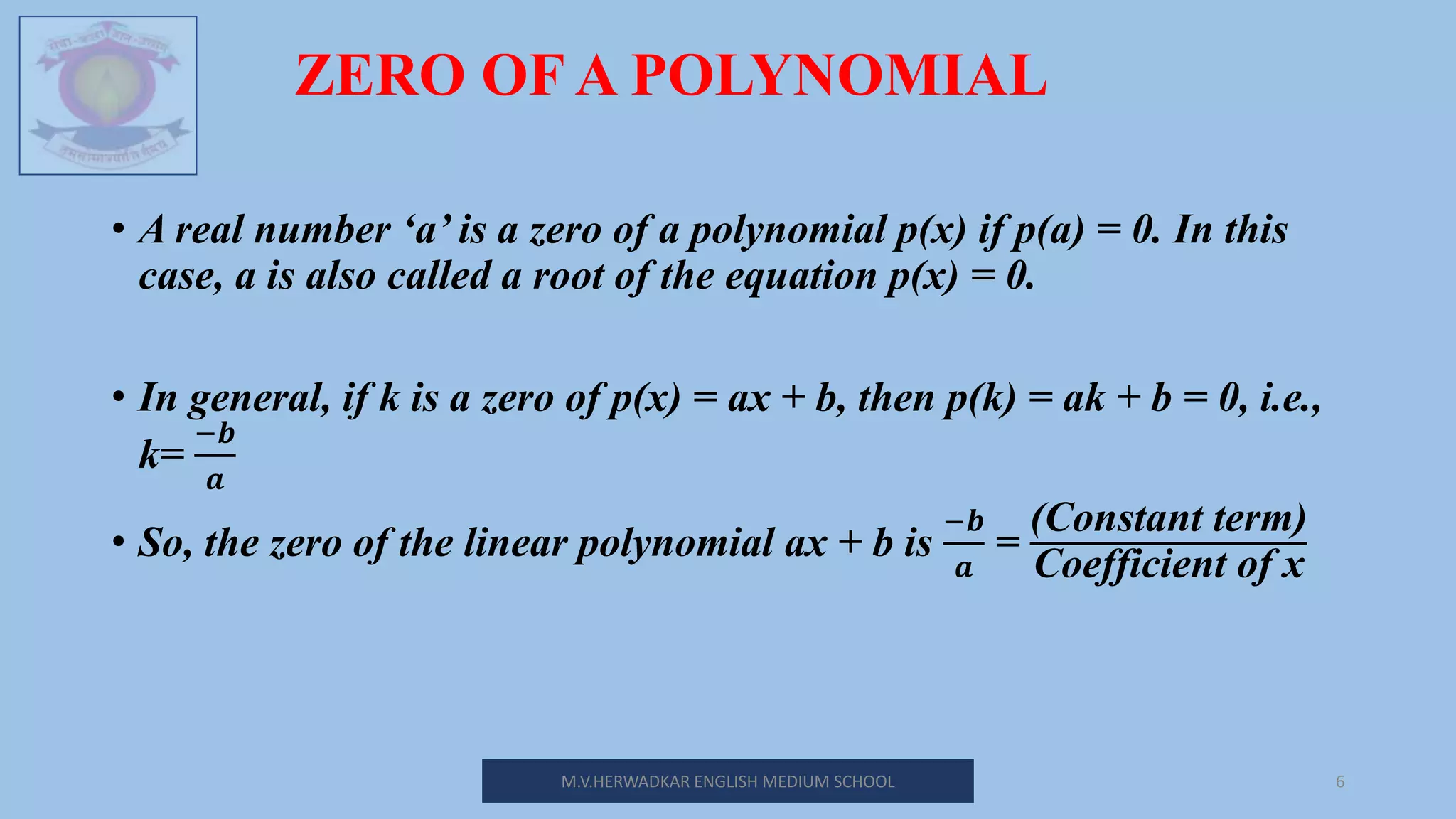 Std 10th Maths Polynomials .pptx