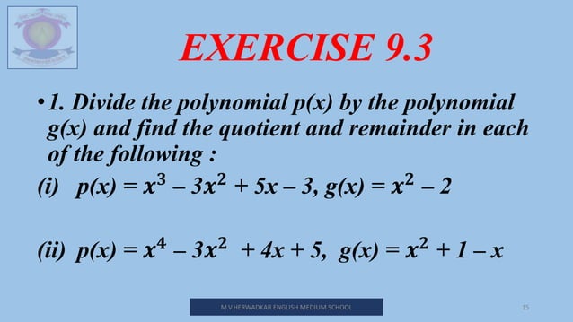 Std 10th Maths Polynomials .pptx