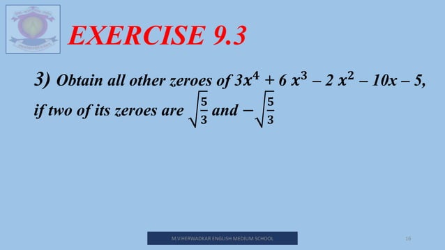 Std 10th Maths Polynomials .pptx