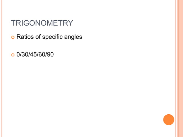 Introduction to trigonometry | PPT