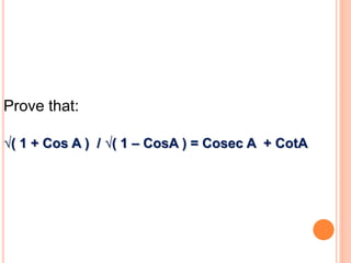 Introduction to trigonometry | PPT