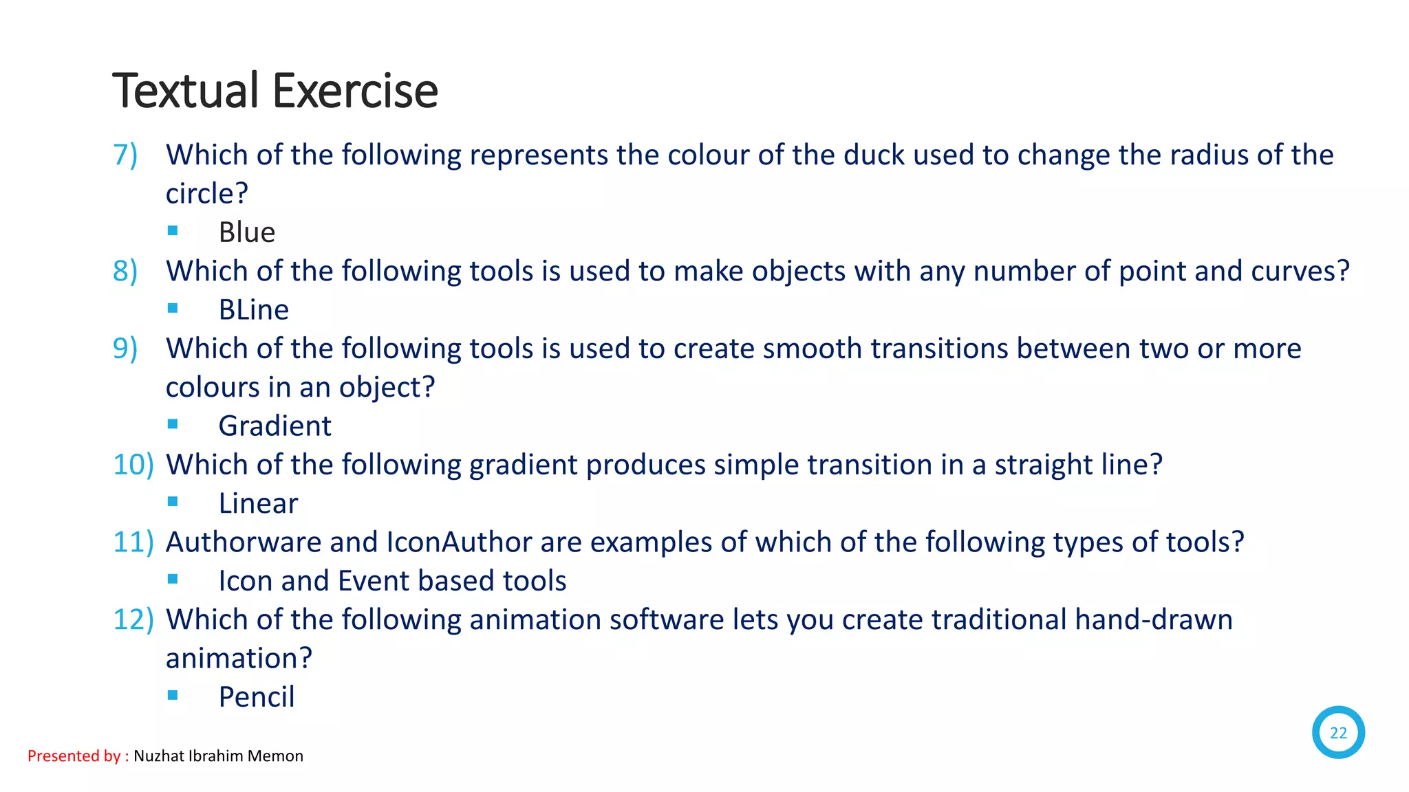 Std 11 Computer Chapter 2 Animation Tool Synfig Part 2 Different Tools In Synfig Ppt