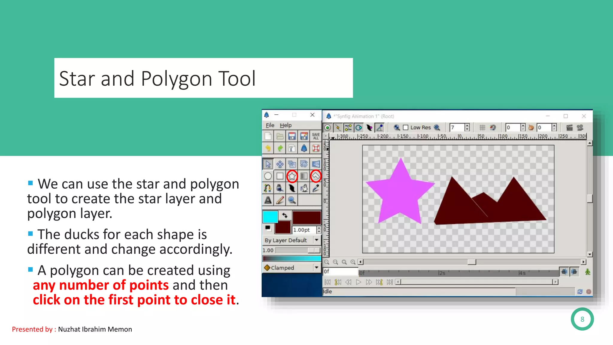 Std 11 Computer Chapter 2 Animation Tool Synfig Part 2 Different Tools In Synfig Ppt