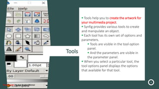 Std 11 Computer Chapter 2 Animation Tool: synfig (Part 2 Different Tools in Synfig) | PPTX