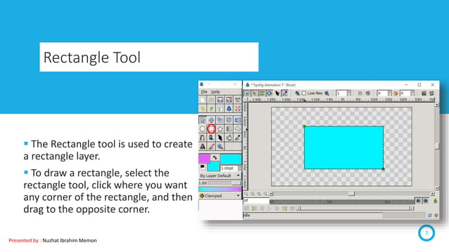 Std 11 Computer Chapter 2 Animation Tool Synfig Part 2 Different Tools In Synfig Ppt