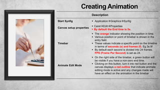 Std 11 Computer Chapter 3 Creating Animation using Synfig (part 1) | PPTX