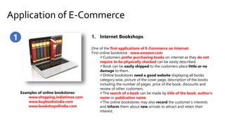 Std 12 Computer Chapter 4 Introduction to Ecommerce (Part 1 Introduction and Application of ...