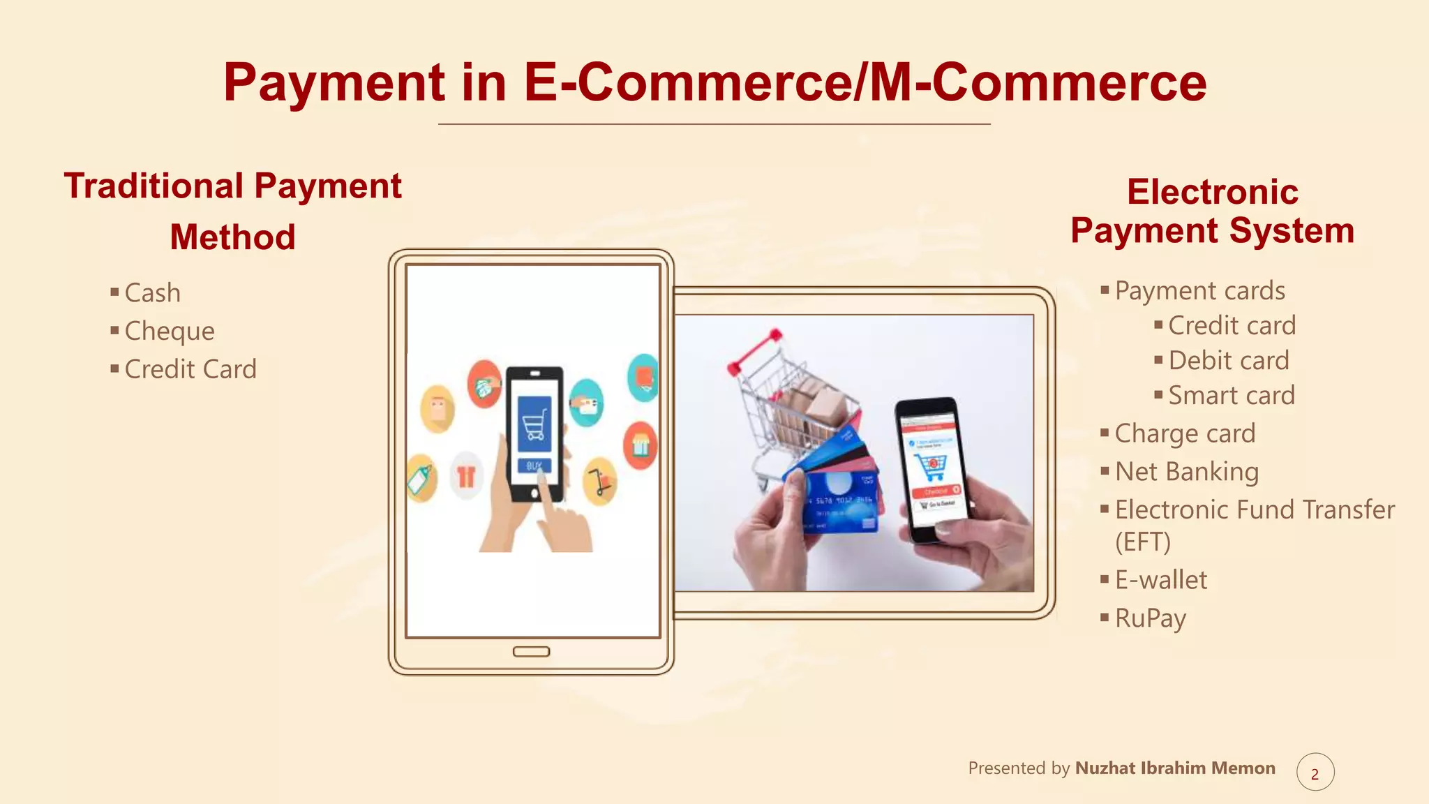Std 12 Computer Chapter 5 Introduction to Mcommerce (Part 3 Electronic Payment System) | PPTX