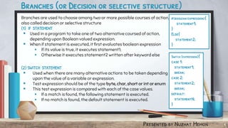 Std 12 computer java basics part 3 control structure | PPT