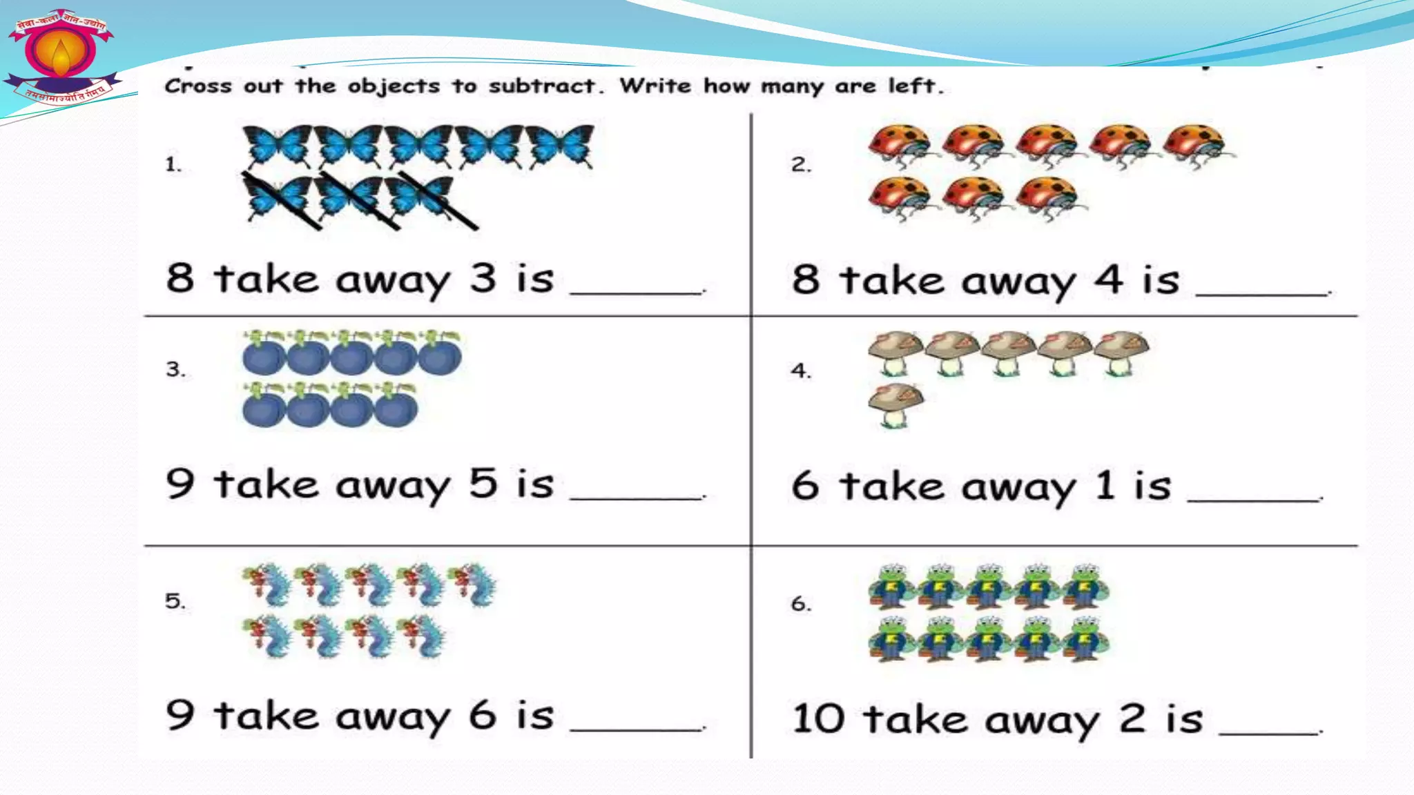 Std 1,sub-Maths,lesson no-11,Subtraction(diff not more than 20),2022-23 ...