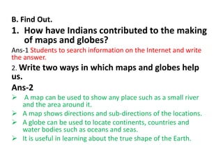 Std 3 Worksheet Ch 2 Globes and Maps | PPTX