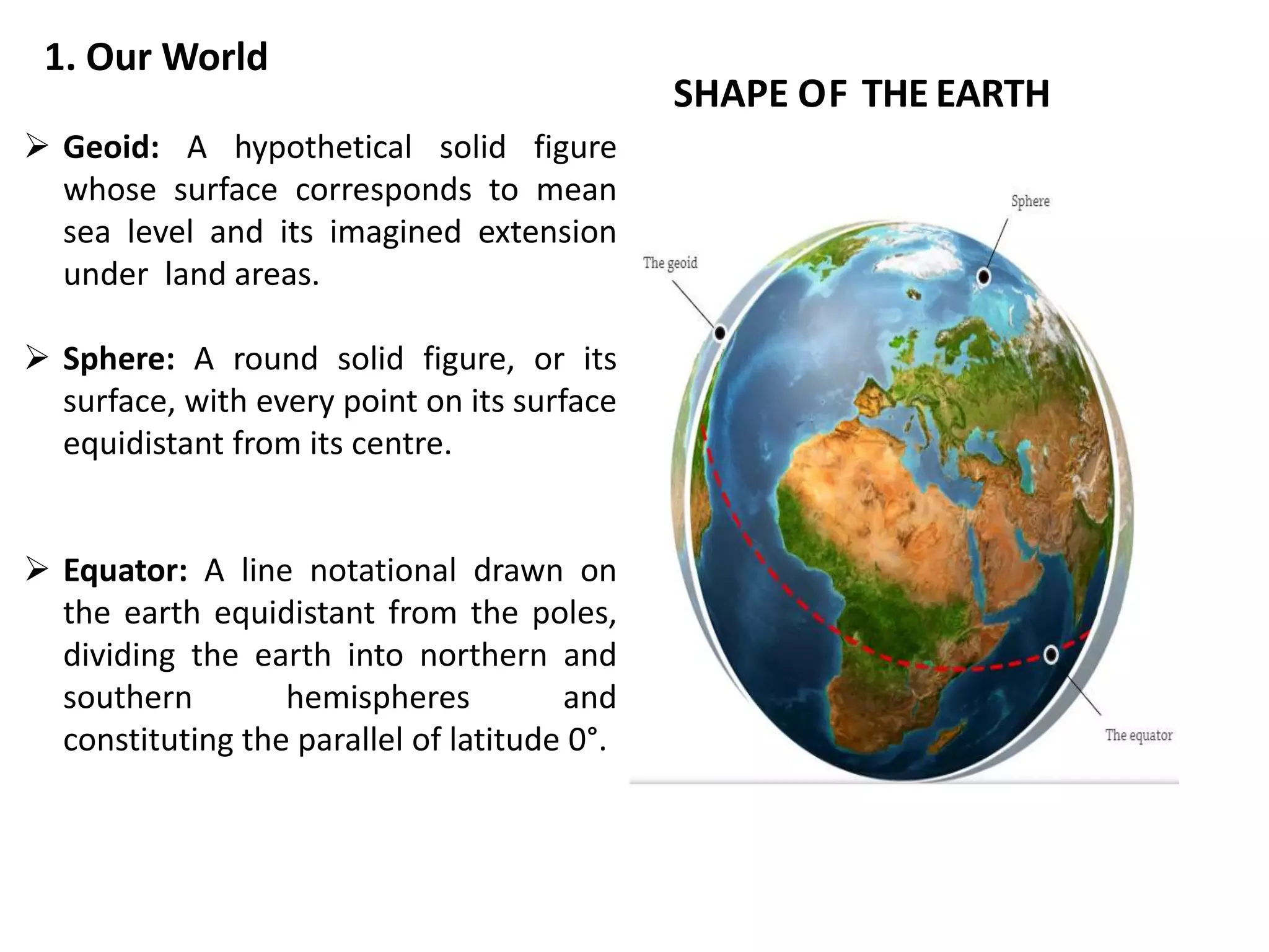 Std 4 Ch1 Our World | PPTX