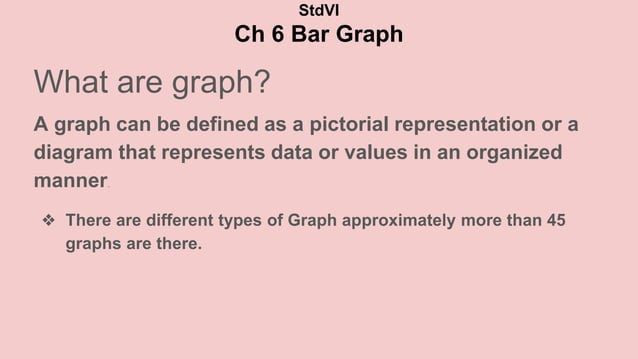 Std 6 ch6 bar graph | PPTX