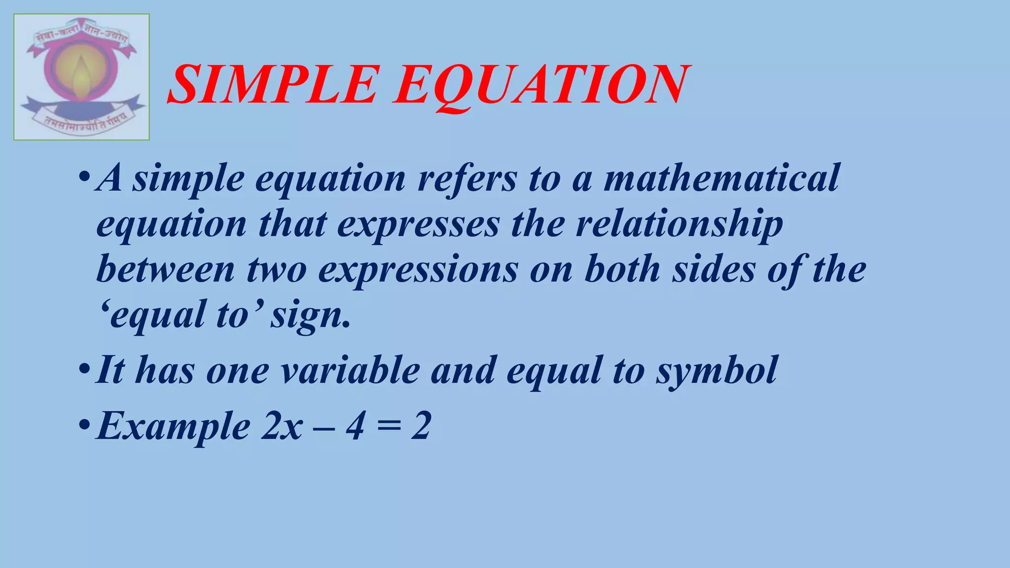 Std 7th Chapter 4 Simple Equation.pptx