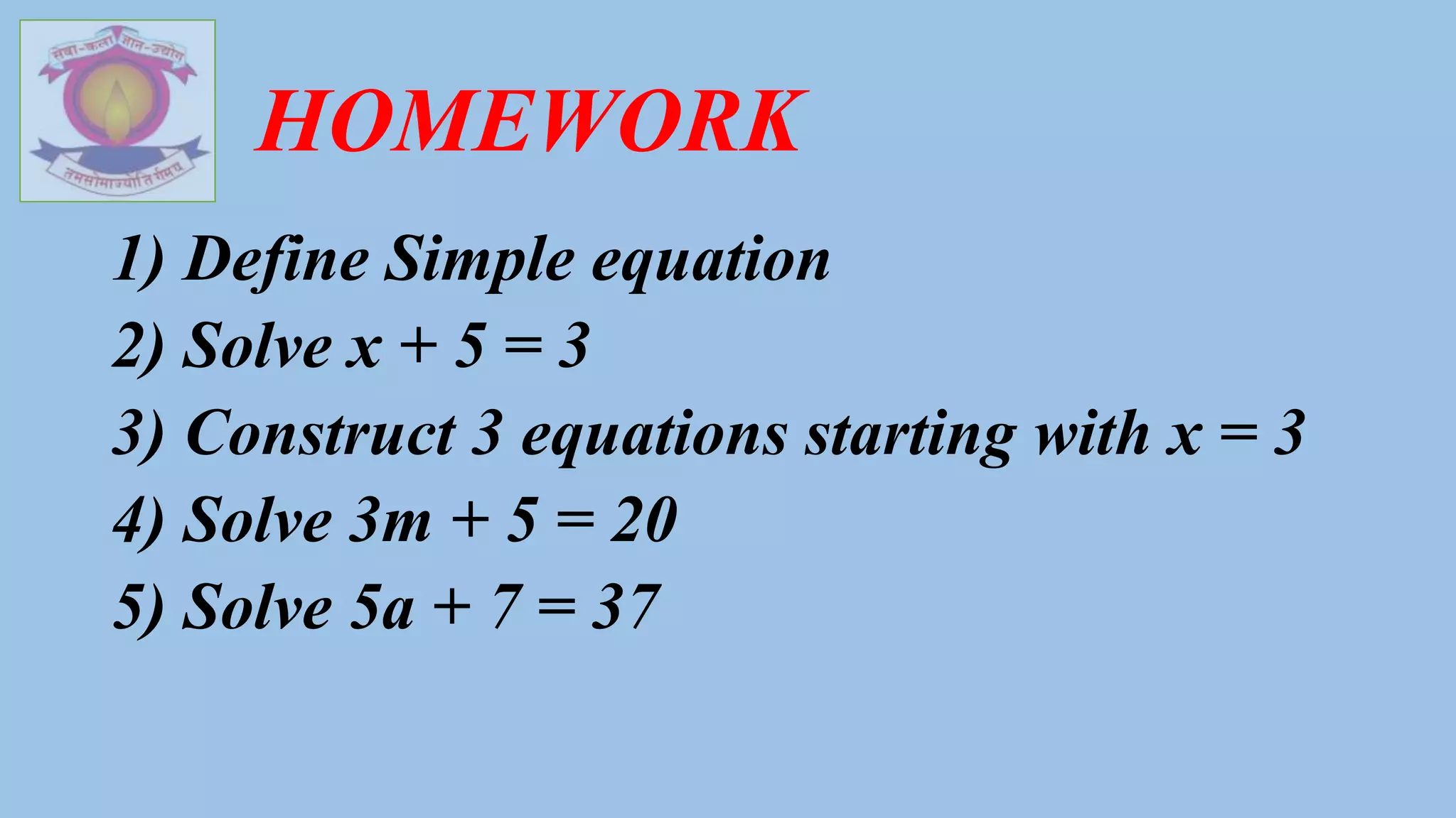 Std 7th Chapter 4 Simple Equation.pptx