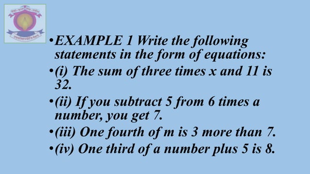 Std 7th Chapter 4 Simple Equation.pptx | Physics | Science