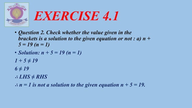 Std 7th Chapter 4 Simple Equation.pptx | Physics | Science