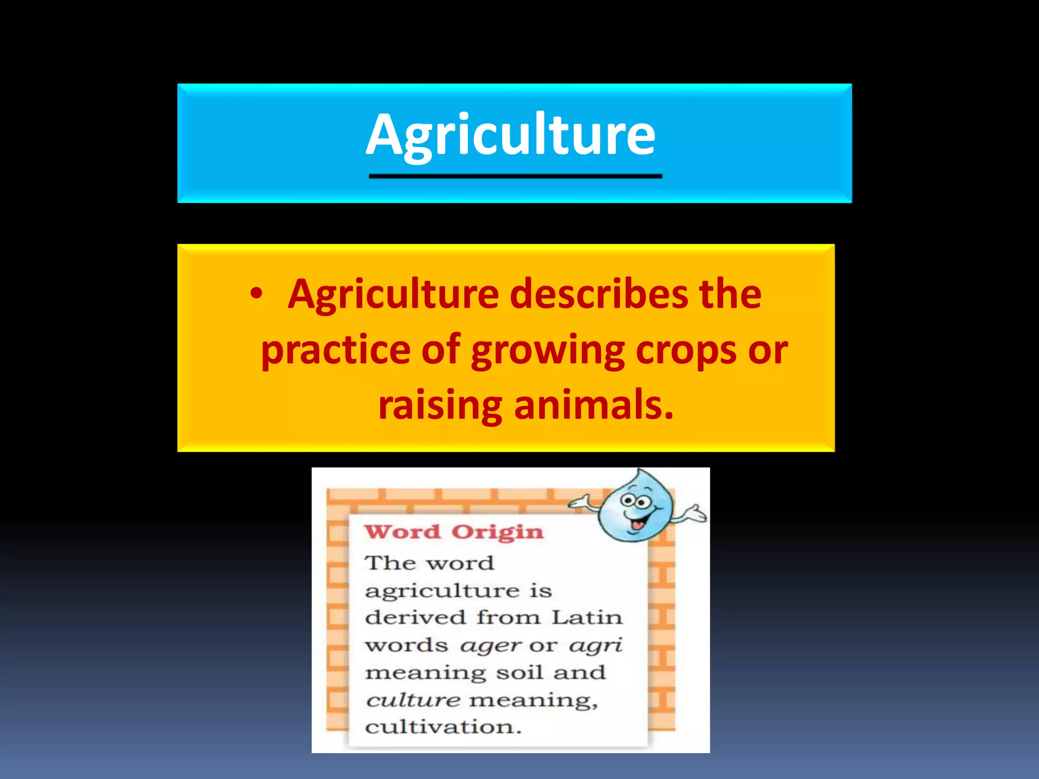 Std 8 geog. ch4 Agriculture | PPTX