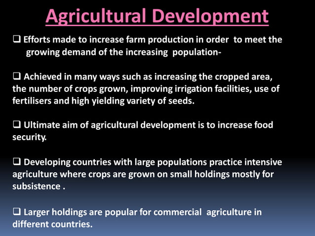Std 8 geog. ch4 Agriculture | PPTX | Agriculture | Industries