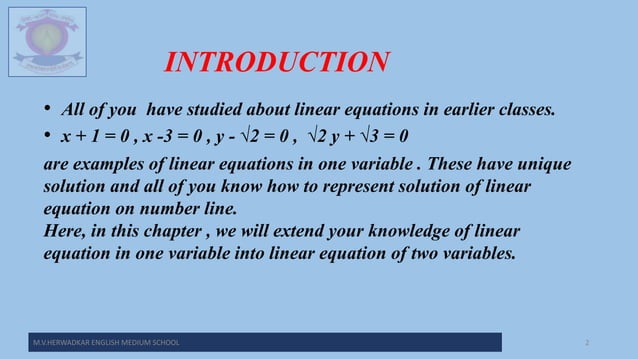 Std 9th Linear equations in two variables.pptx