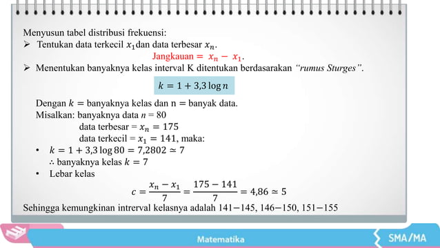 STD BAB 6 STATISTIKA kelas x kurikulum merdeka | PPTX