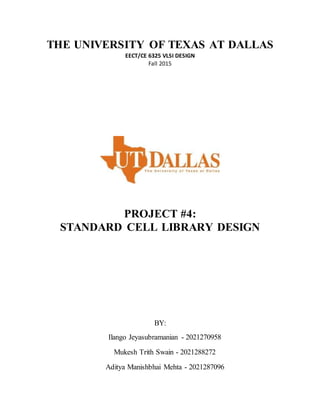 STANDARD CELL LIBRARY DESIGN | DOCX