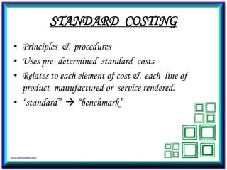 Standard costing and its types | PPTX