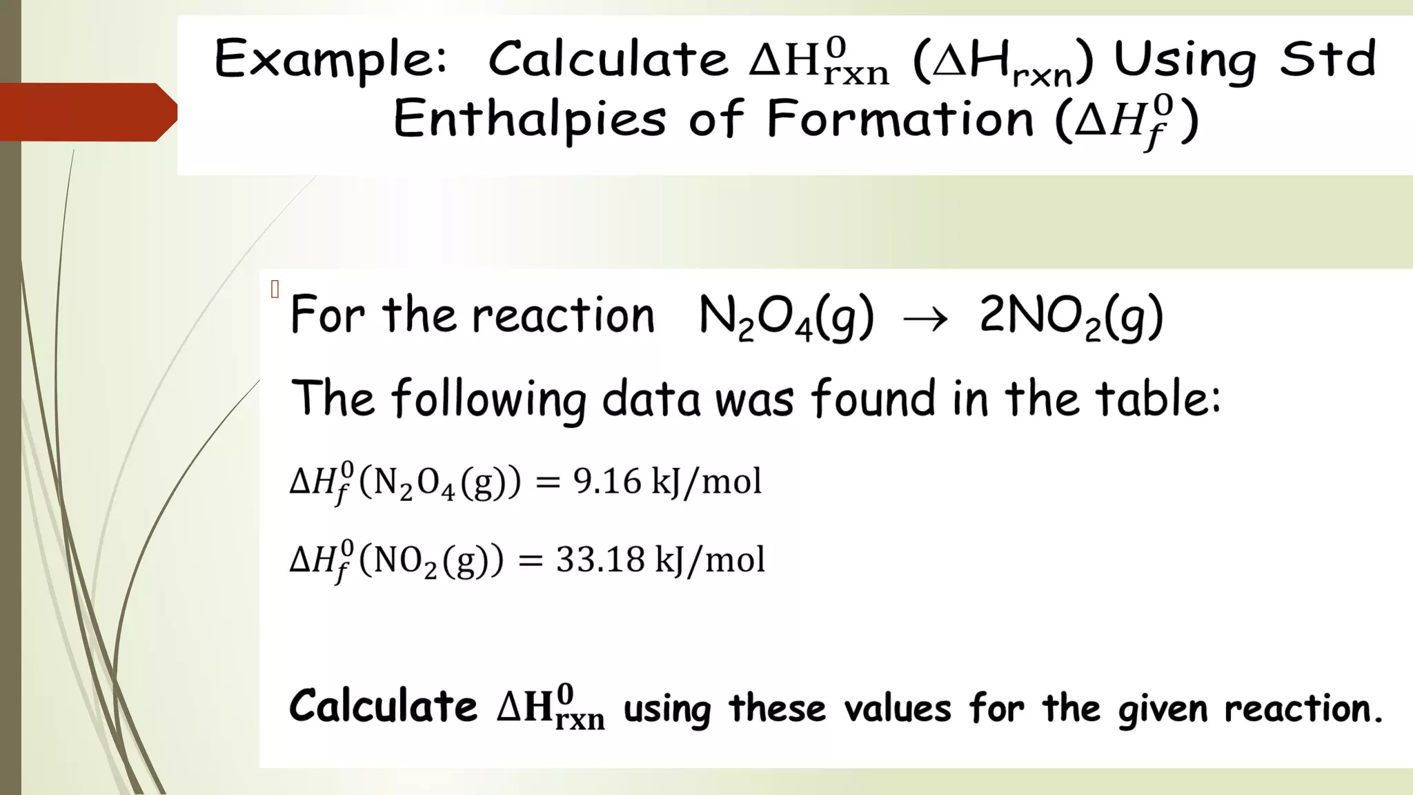 Standard Enthalpy Formation | PPT