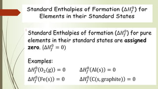 Standard Enthalpy Formation | PPT