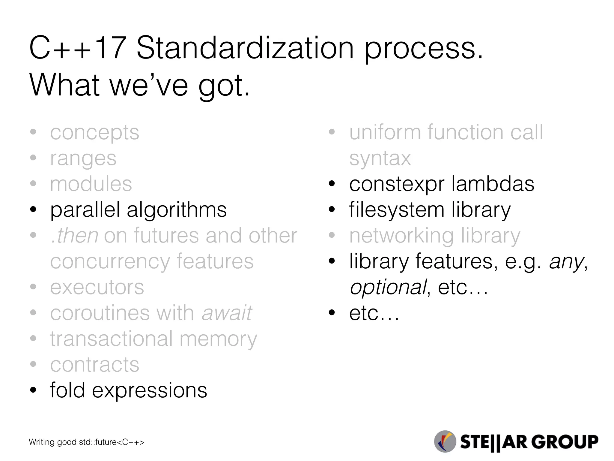 Writing good std::future | PDF